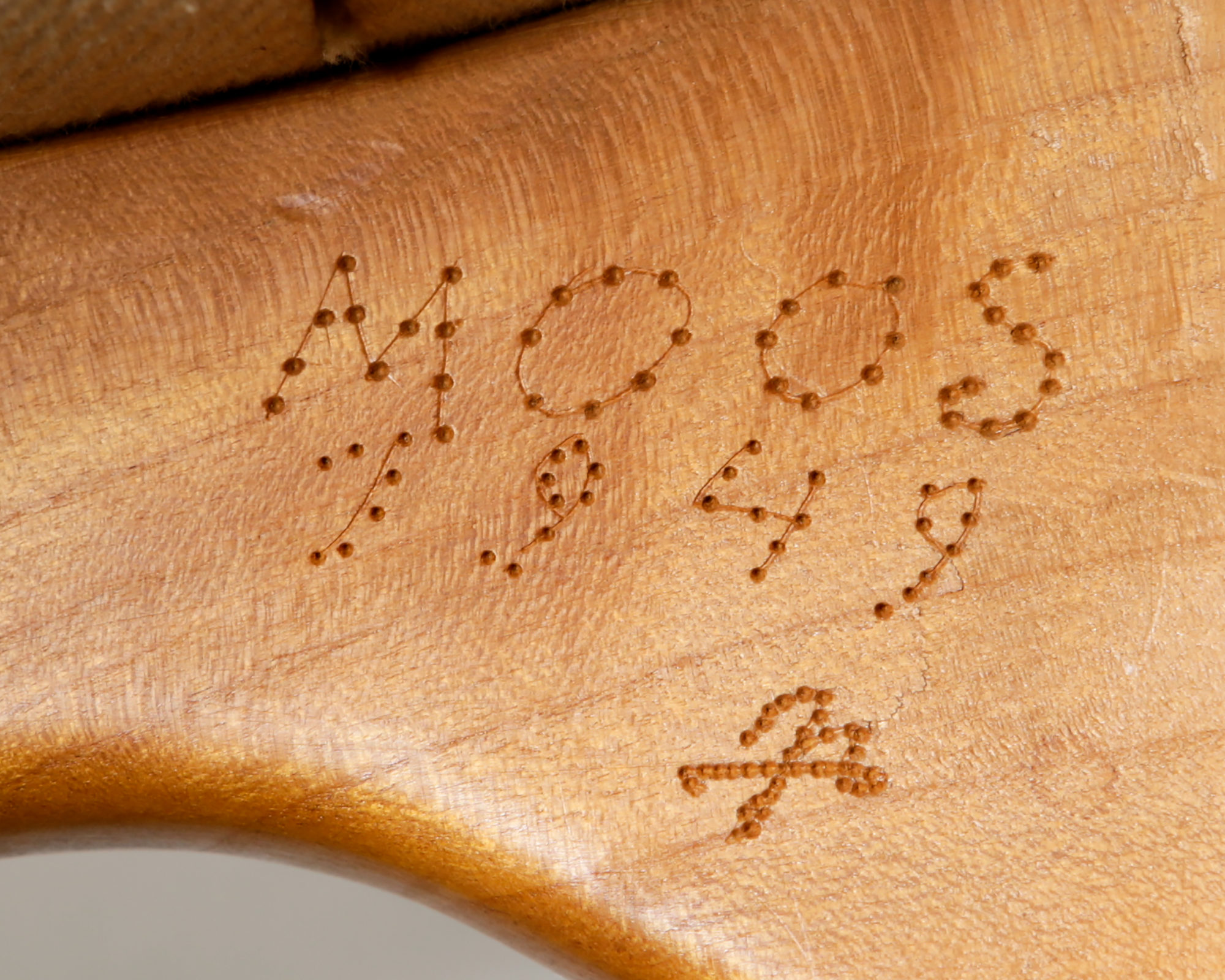 Two pierced back chairs designed by Peder Moos, Denmark. 1949. — Modernity
