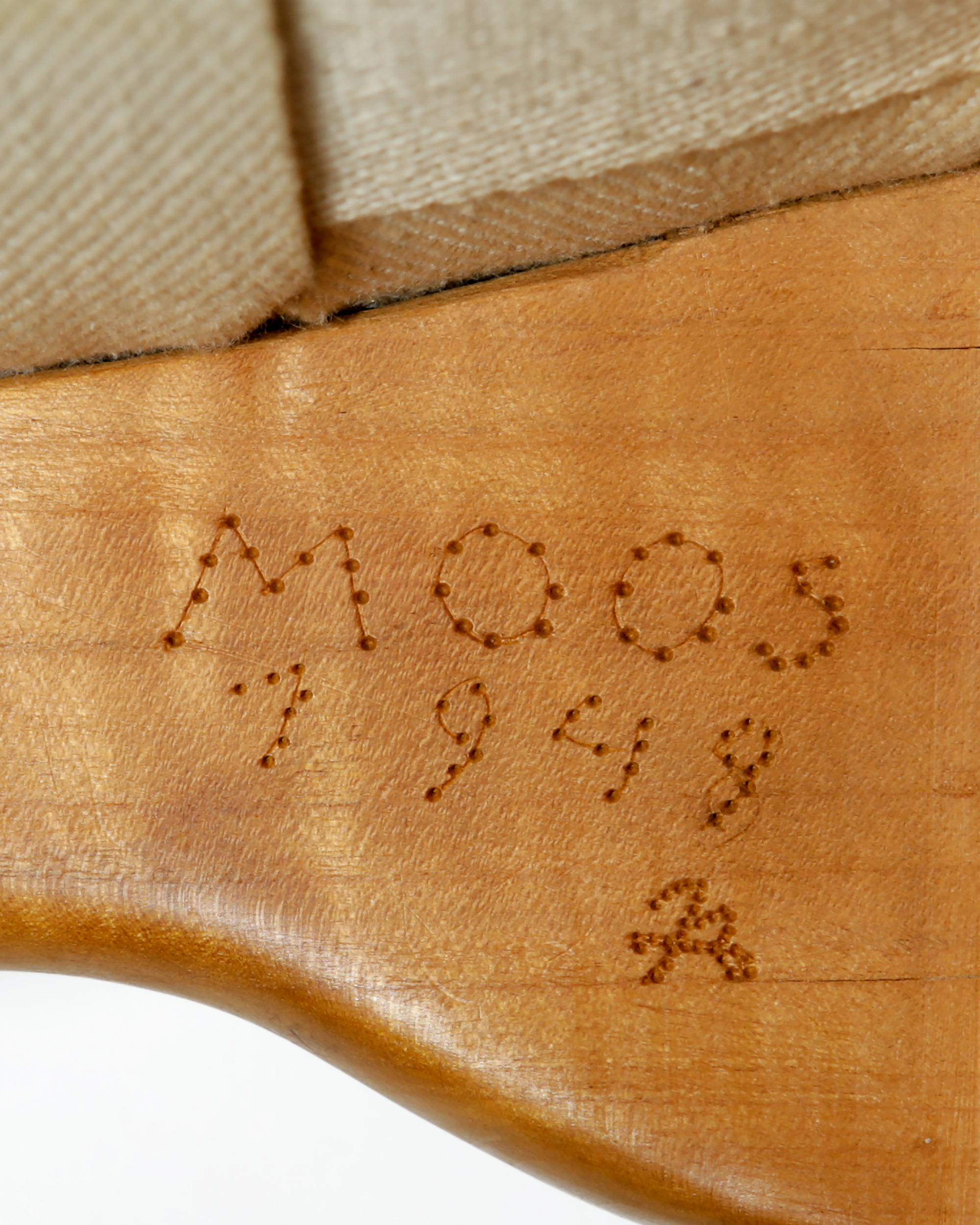 Two pierced back chairs designed by Peder Moos, Denmark. 1949. — Modernity