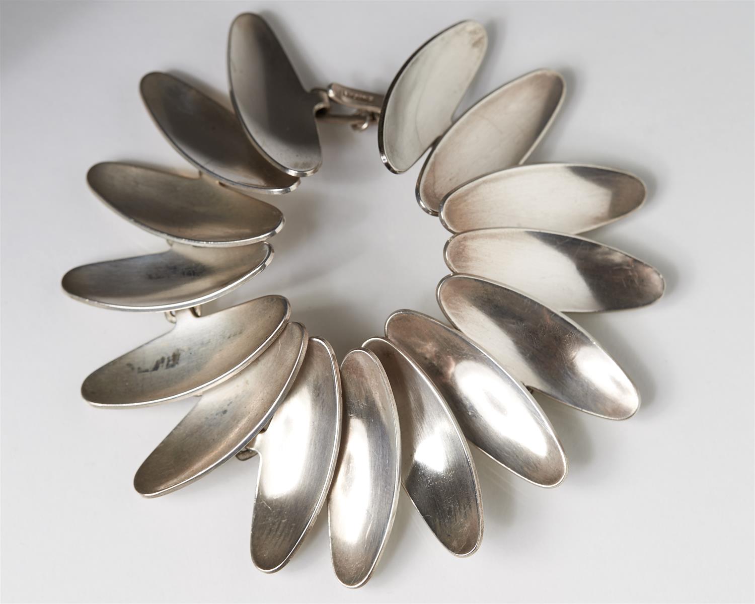 Necklace and bracelet, designed by A. Michelsen — Modernity