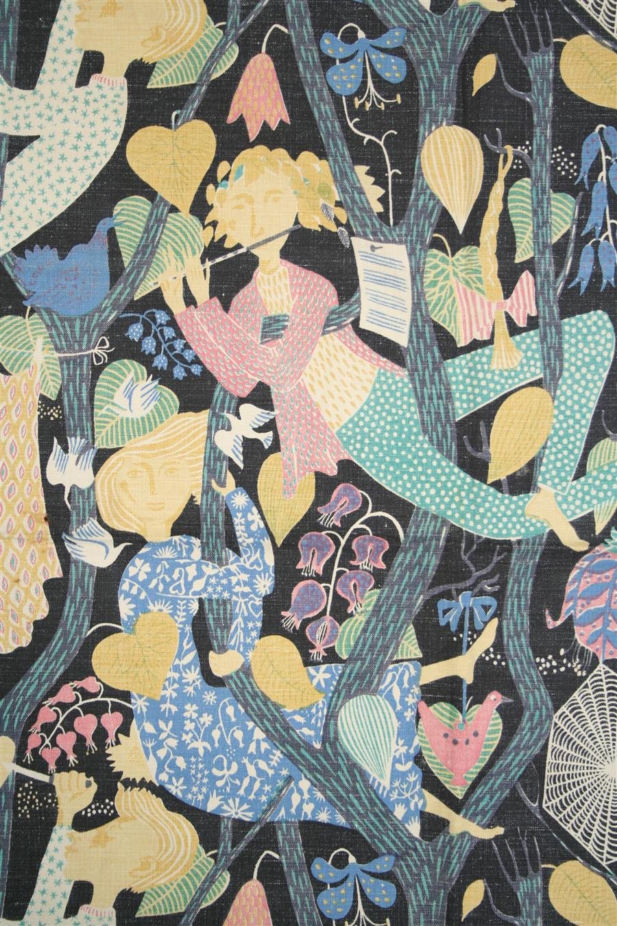 Fabric, Melodi. Designed by Stig Lindberg for NK:s Textilkammare ...