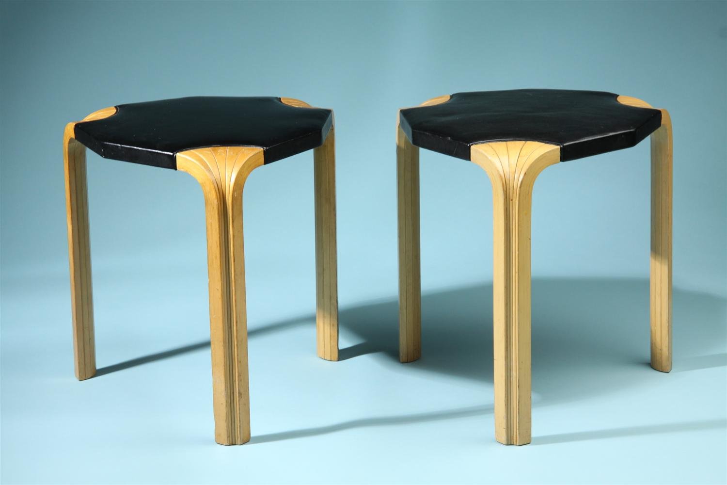 Stool, Fan leg stool. Designed by Alvar Aalto for Artek — Modernity
