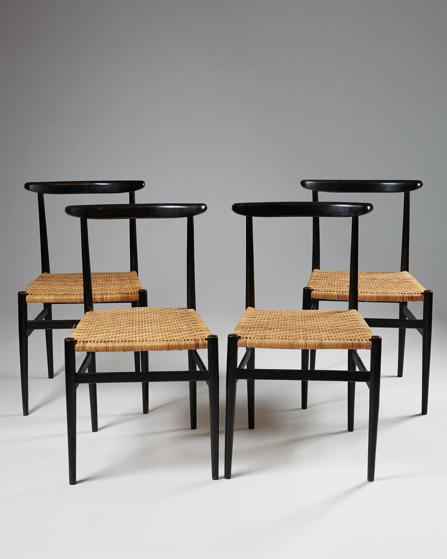 Set of four dining chairs, Chiavari, — Modernity