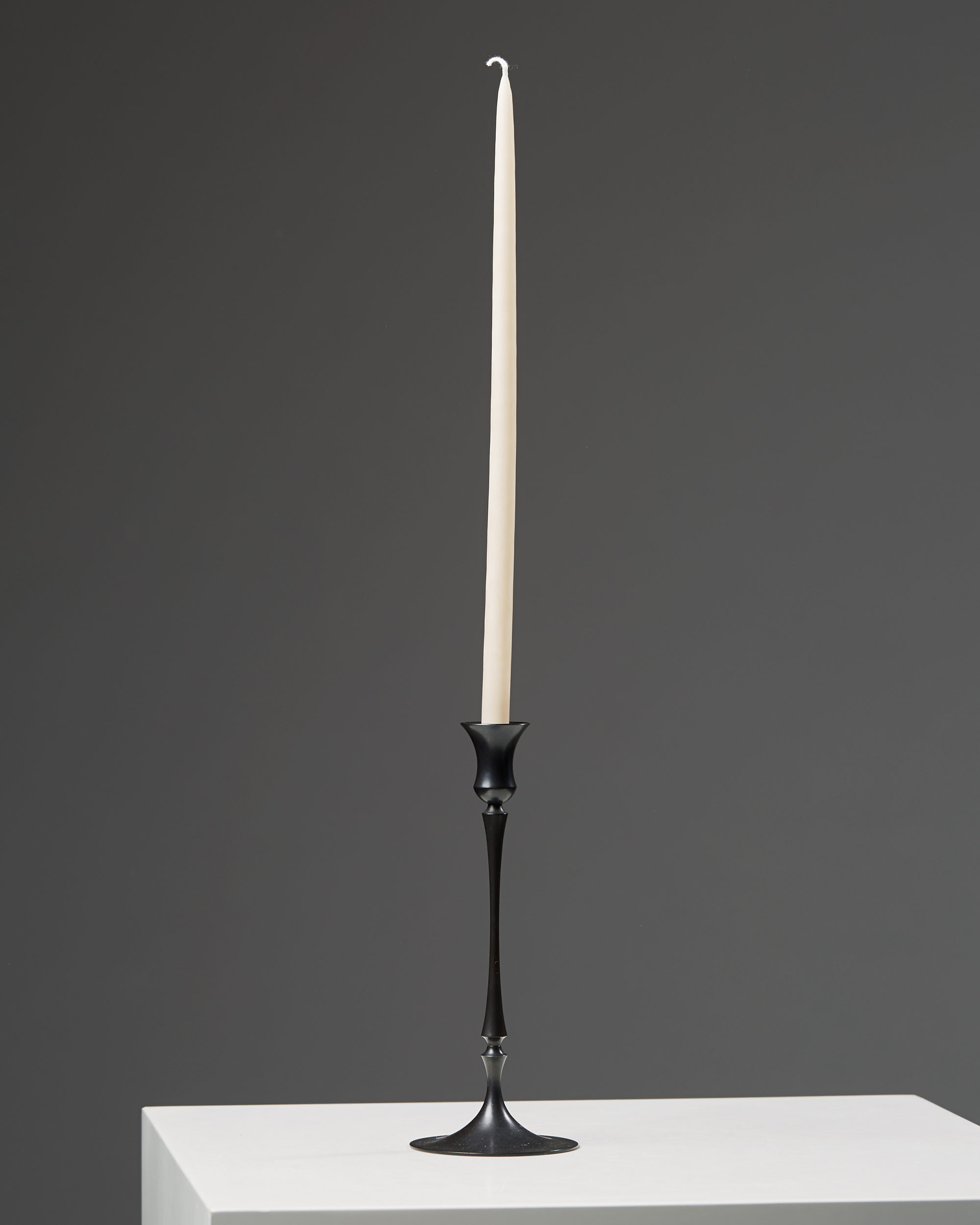 Pair of candlesticks Egg & Dart, designed by Ted Muehling, — Modernity