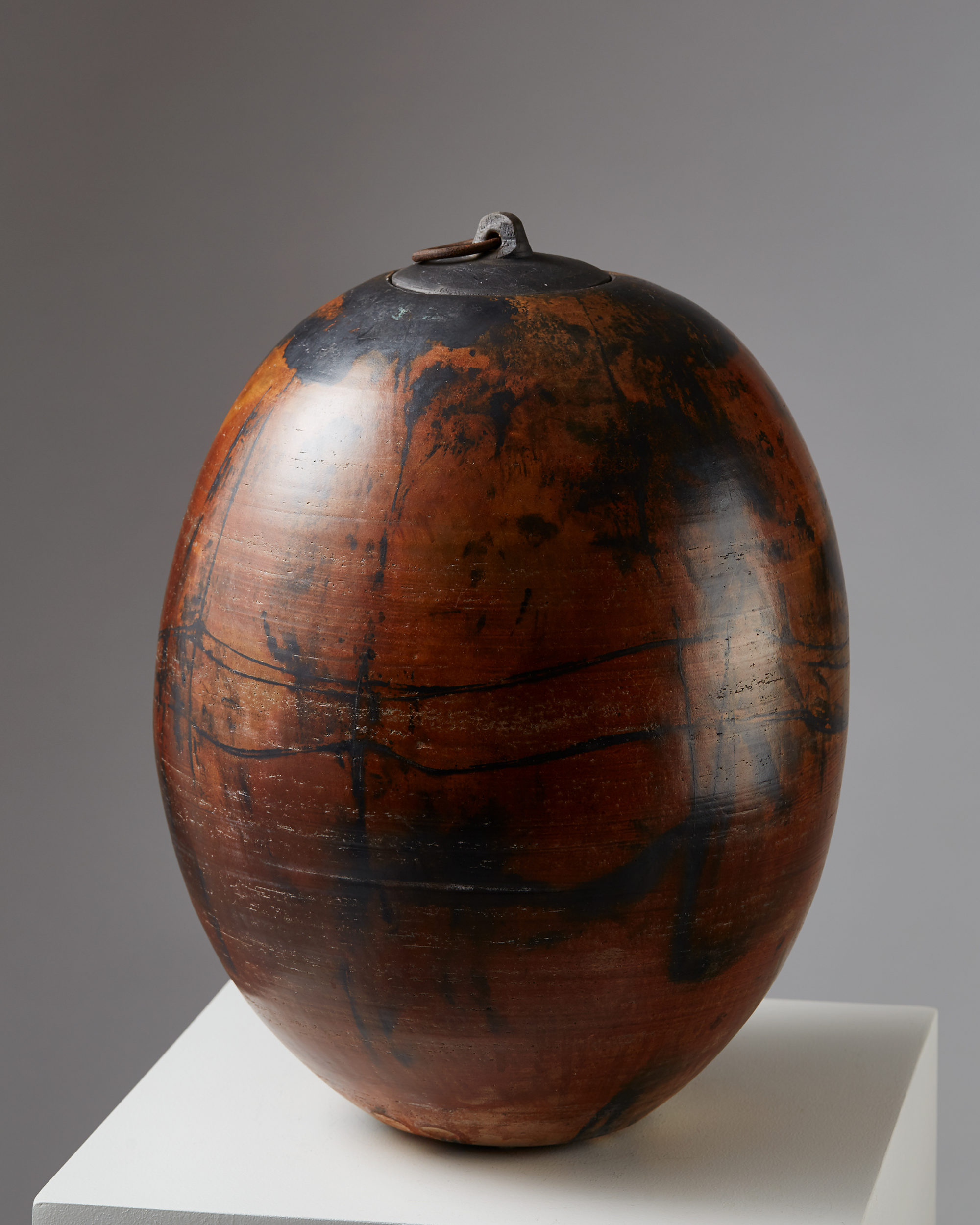 Lidded urn designed by Dan Leonette, — Modernity